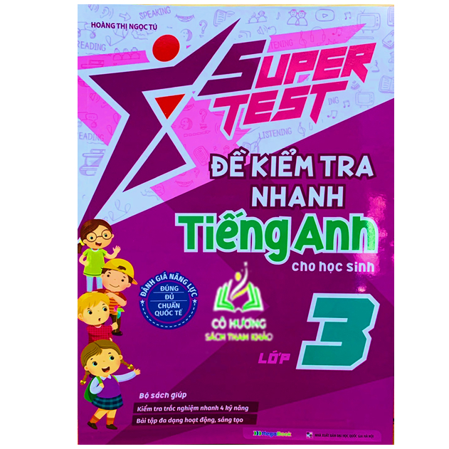 Sách- Super Test - Đề kiểm tra nhanh Tiếng Anh Lớp 3 (BT) | Shopee Việt Nam