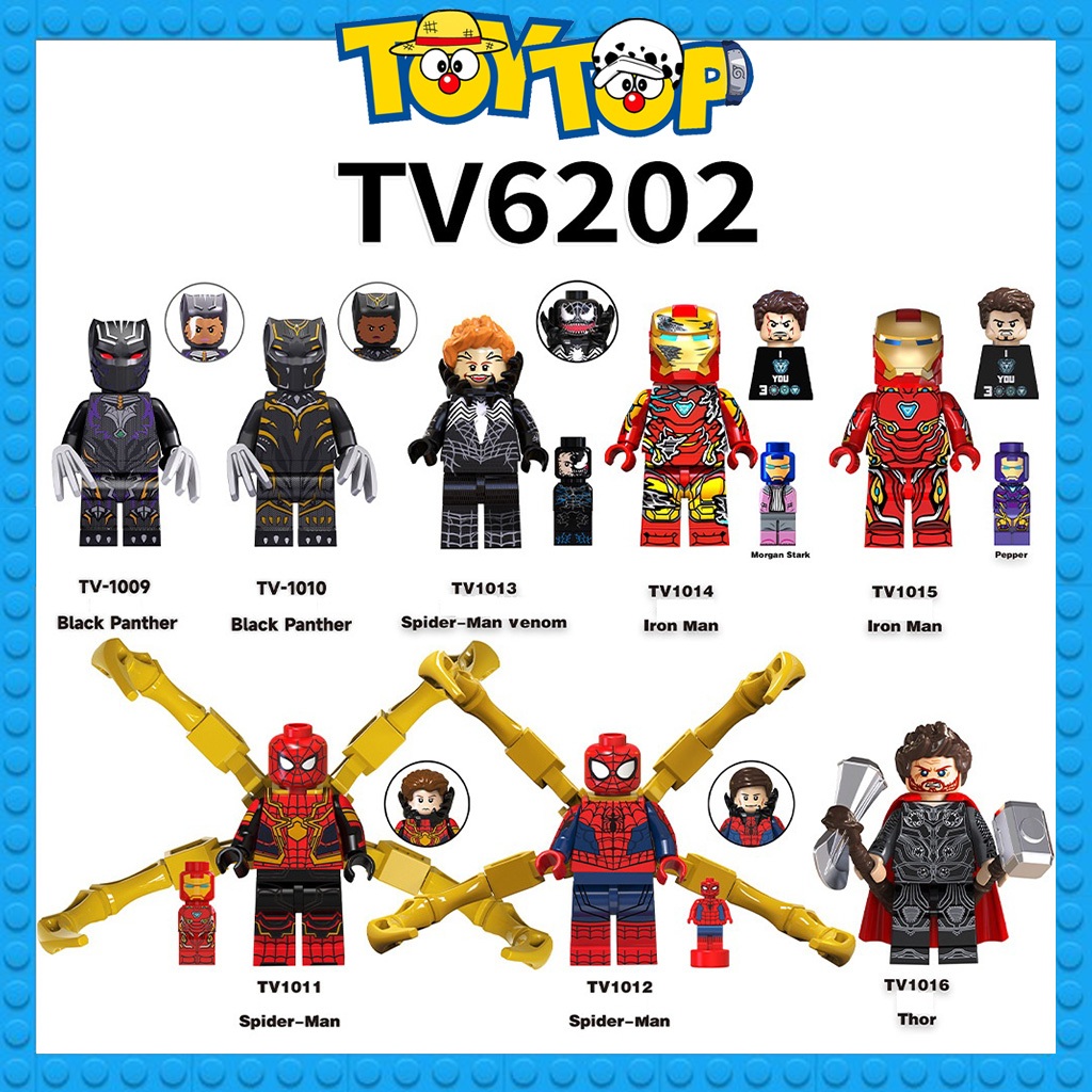 [Một con] Đồ chơi lắp ráp mini siêu anh hùng Marvel báo đen Black ...