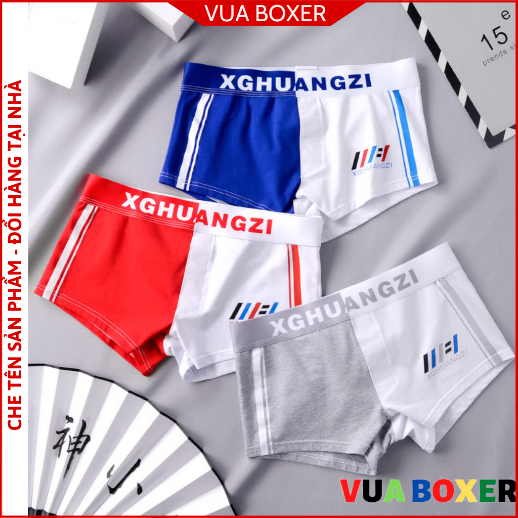 Quần sịp nam boxer sịp nam vải cotton co dãn thấm hút kháng khuẩn XG01 ...