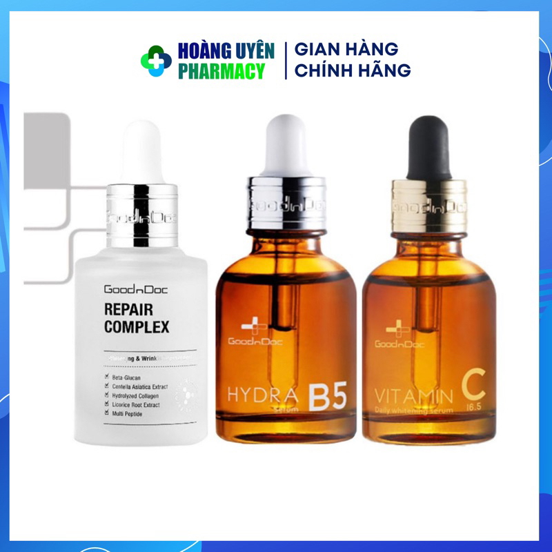 Serum dưỡng ẩm Hydra B5 Goodndoc và Serum Repair Complex sáng da ...