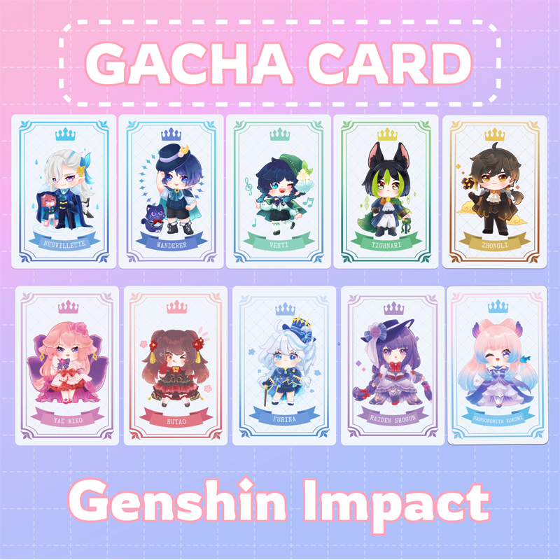 Card Gacha Genshin Impact, Card bo góc ver 01 | Shopee Việt Nam