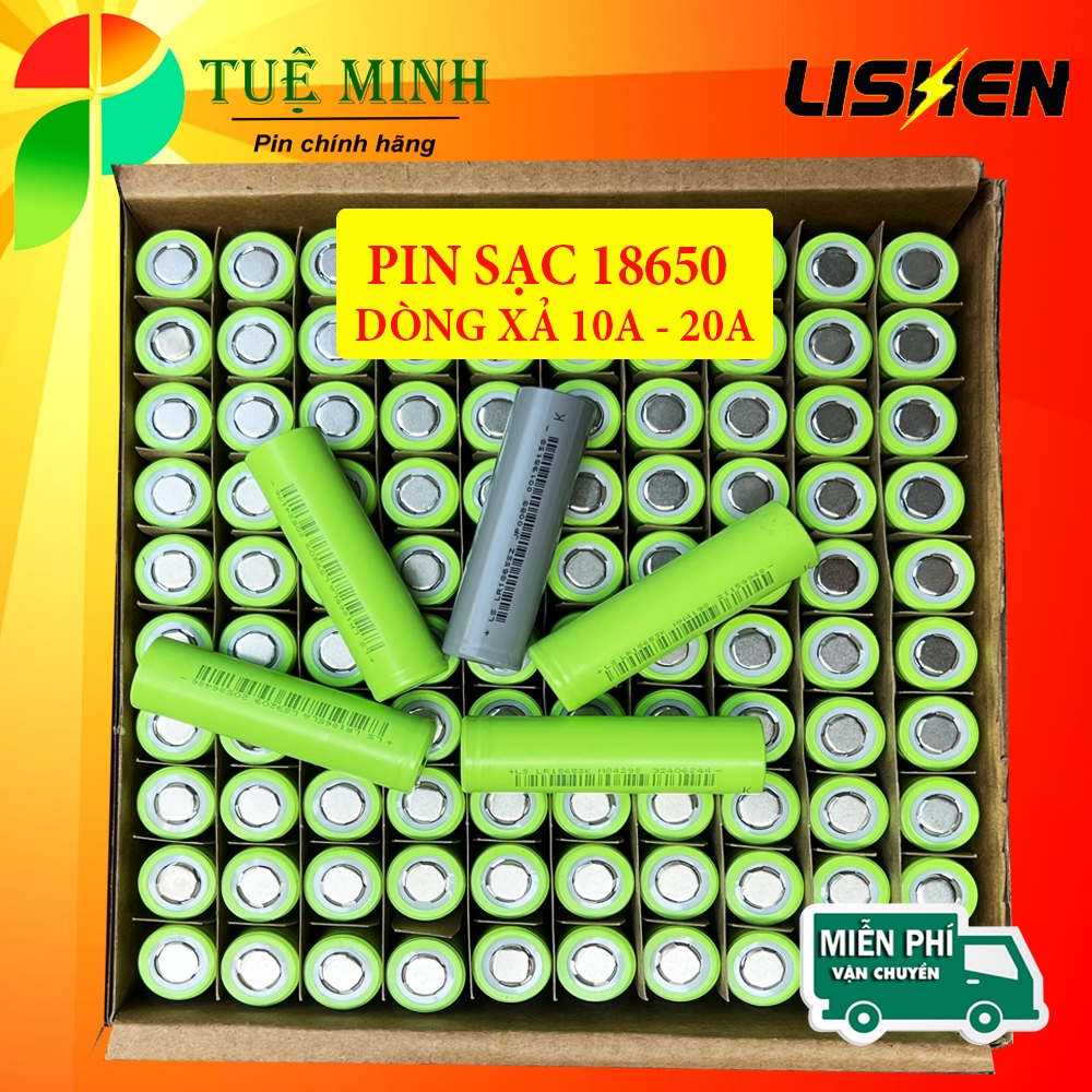 Pin LISHEN 18650 3.7V Dòng xả 20A , 2600mah Chính hãng, pin mới 100% ...