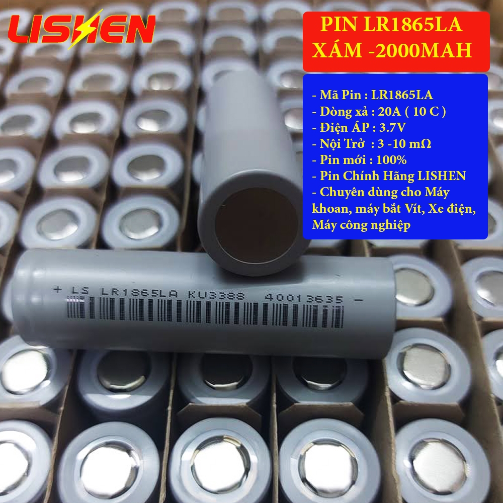 Pin LISHEN 18650 3.7V Dòng xả 20A , 2600mah Chính hãng, pin mới 100% ...