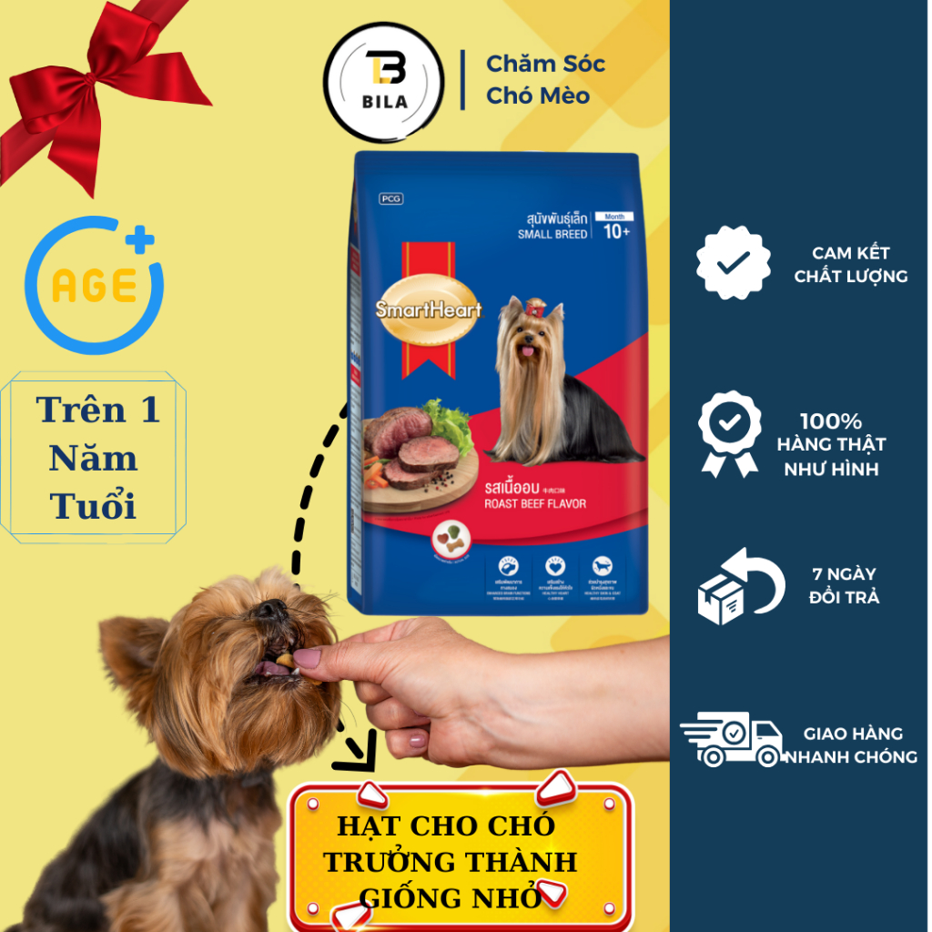 Hạt Cho Chó SmartHeart, Hạt Cho Chó Giống Nhỏ - BILA | Shopee Việt Nam