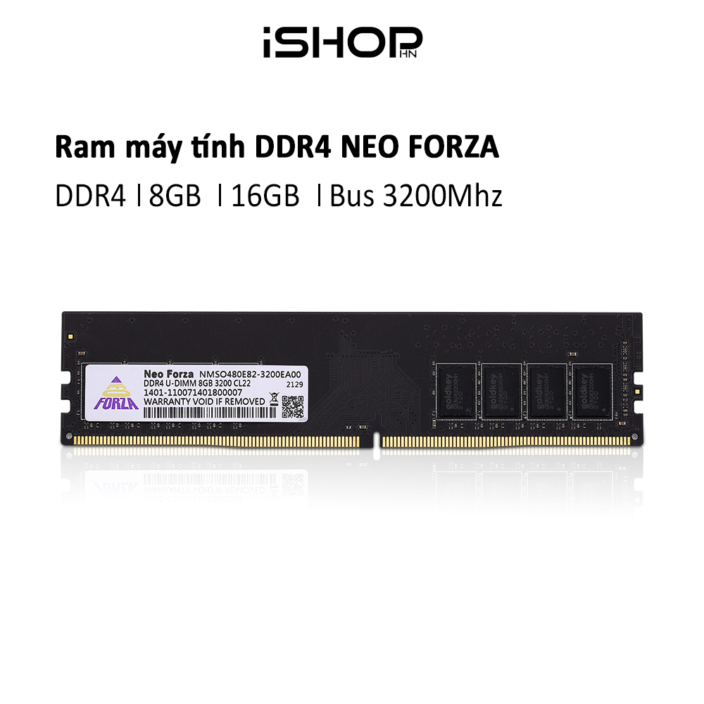 Ram máy tính DDR4 NEO FORZA DDR4 8GB/16GB Bus 3200Mhz | Chính hãng bảo ...