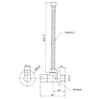 VAN KHÓA KÈM DÂY CẤP NƯỚC TOTO HAP004A-F [HÀNG CHÍNH HÃNG] lớp mạ bền ...