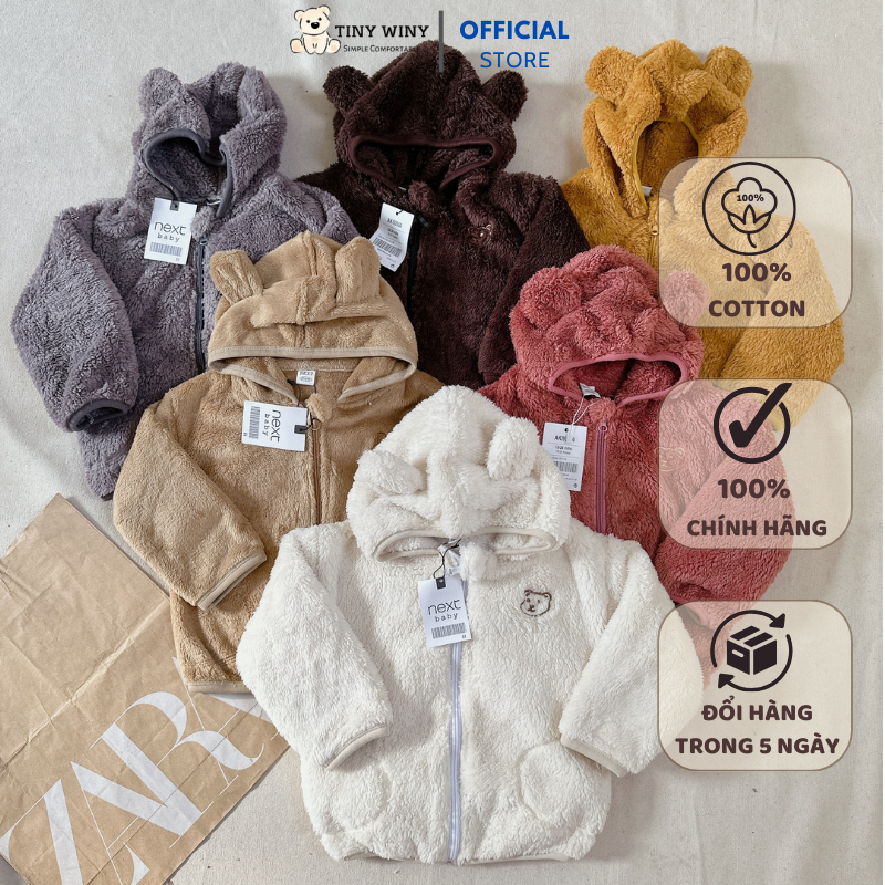 Áo Khoác Lông cừu nhiều màu xinh cho bé Tiny Winy A028 | Shopee Việt Nam
