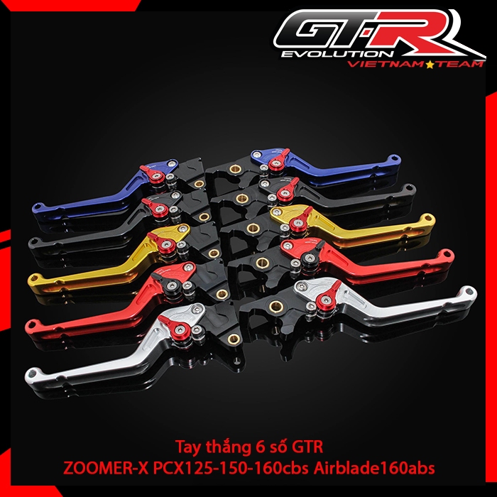 [Chính hãng] Tay thắng 6 số GTR ZOOMERX PCX150 PCX160cbs AB160abs SCOOPY | Shopee Việt Nam