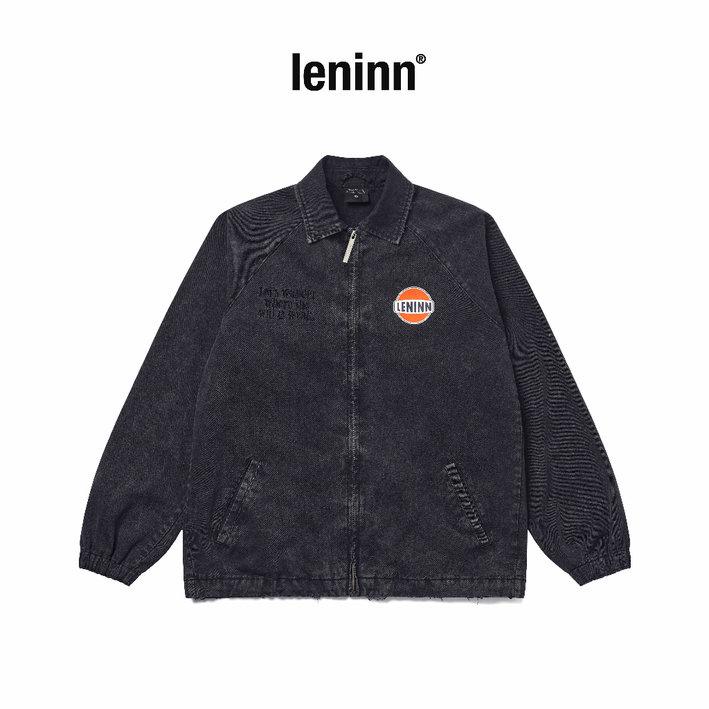 Áo khoác Leninn Washed Denim Jacket | Shopee Việt Nam