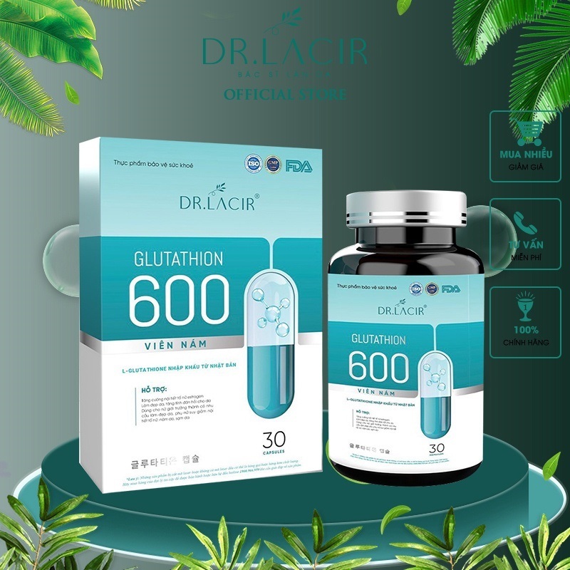 Viên Uống Trắng Da Glutathione 600 Dr Lacir Nhập Khẩu | Shopee Việt Nam
