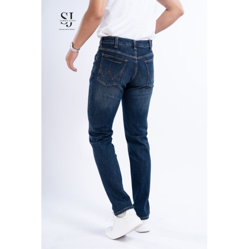 Quần bò slim fit nam Q3 có thêu,quần jean ống đứng siêu đẹp, vải cotton cao cấp co dãn 4 chiều ...