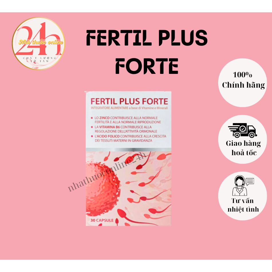 Fertil Plus Forte - Bổ Trứng, Tăng Khả Năng Thụ Thai, Vitamin Tổng Hợp ...