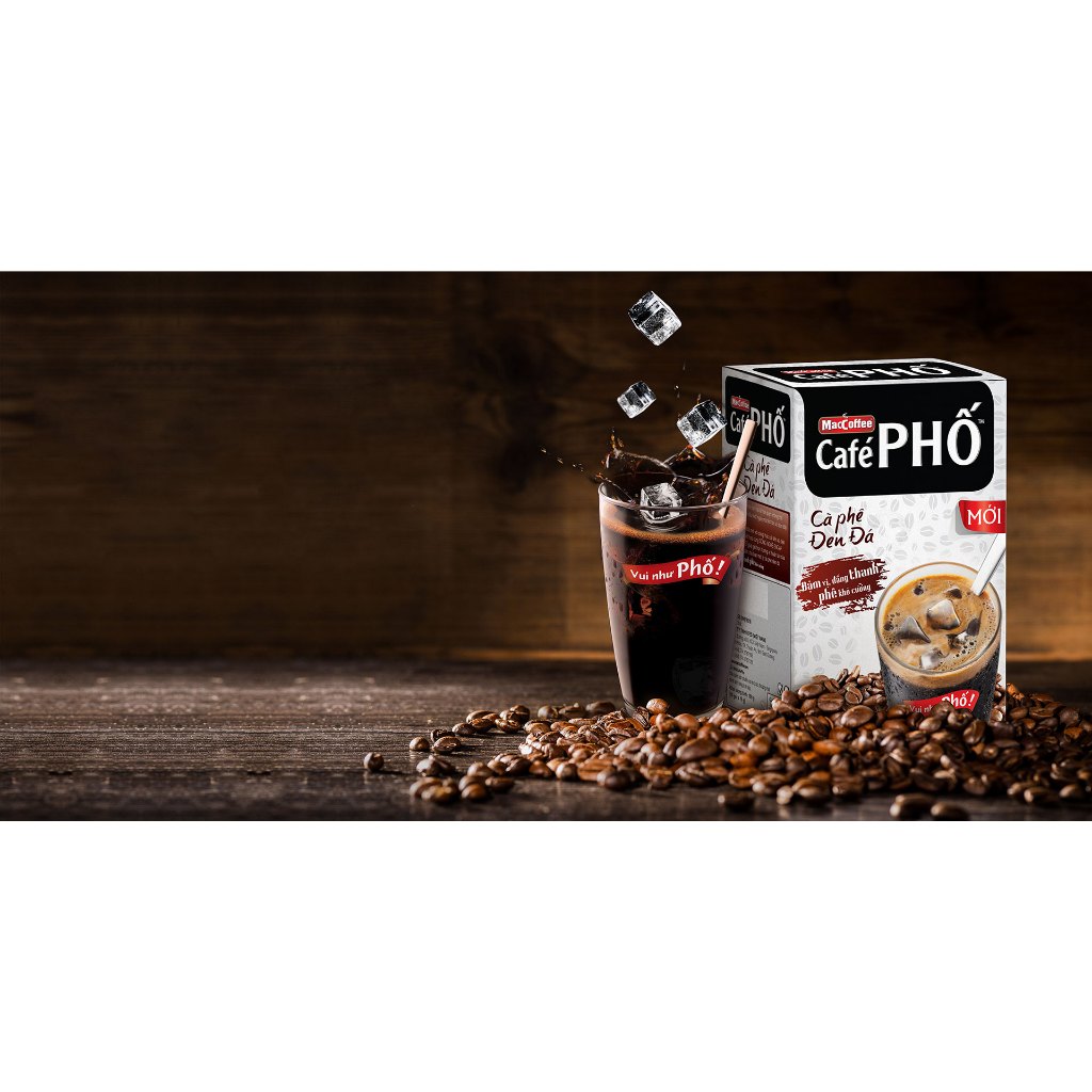 Cafe Phố Đen MACCOFFEE 160G (10 GÓI) | Shopee Việt Nam