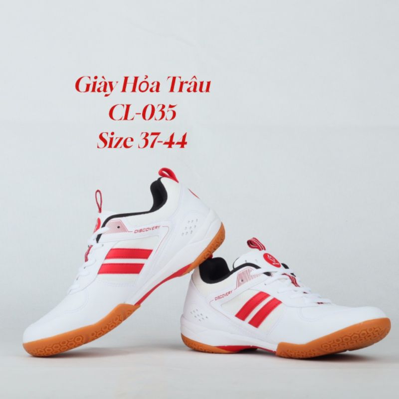 Giày Cầu Lông Nam Nữ đế chuyên dụng Hoả Trâu CL-035 Trắng đỏ | Shopee Việt Nam