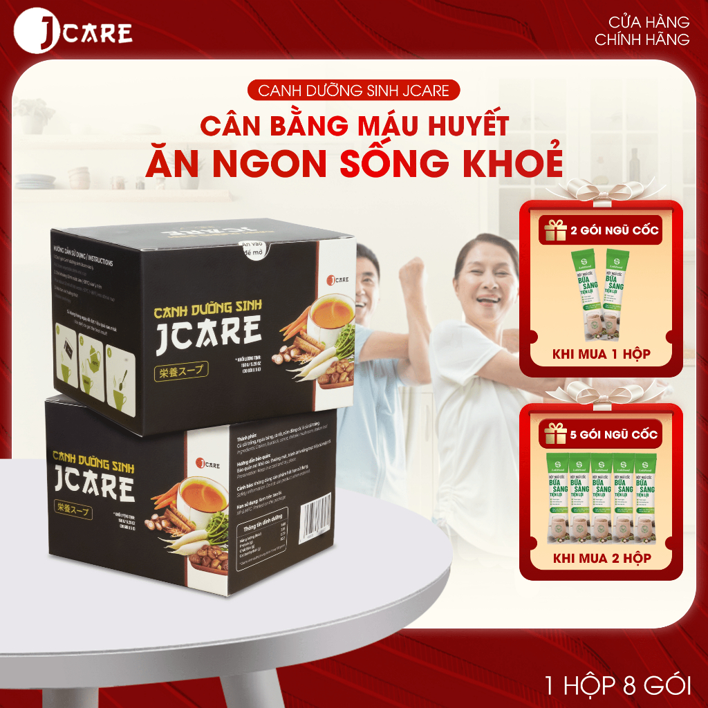 Canh Dưỡng Sinh Jcare Tốt Cho Sức Khoẻ, Combo 2 Hộp. | Shopee Việt Nam