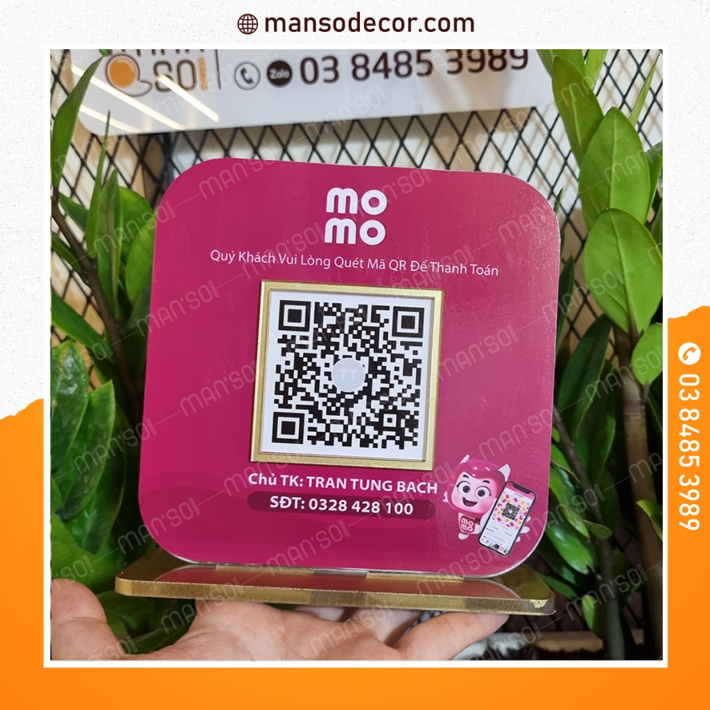 Bảng thanh toán momo | bảng quét mã qr | bảng thanh toán ngân hàng | bảng qr momo để bàn ...
