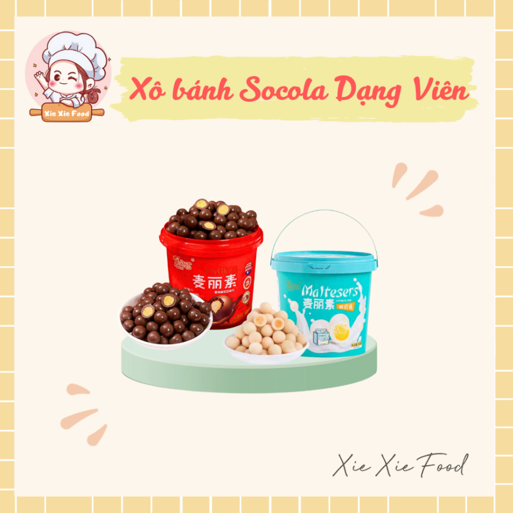 Bánh socola xô bánh socola dạng viên | Shopee Việt Nam