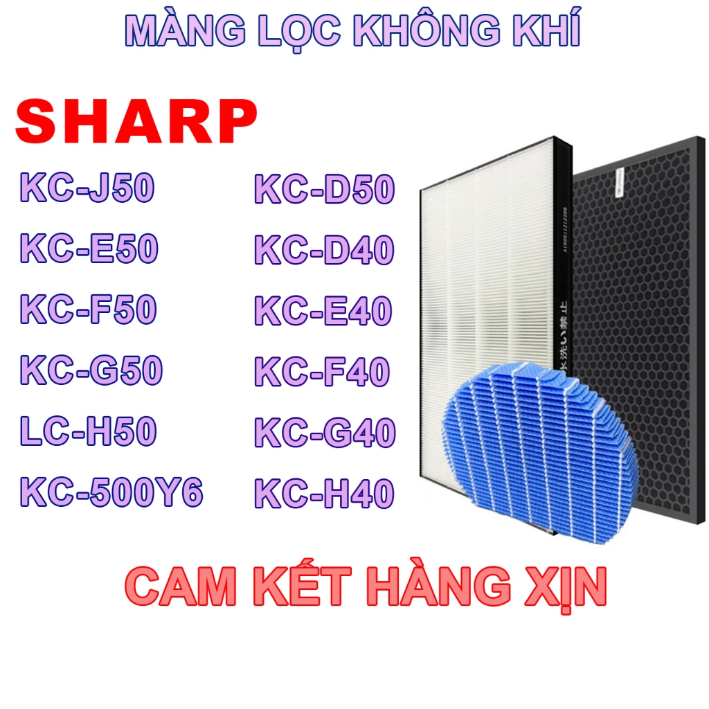 Màng lọc không khí sharp KC-J50 E50 F50 G50 D50 D40 E40 F40 G40 J40 ...