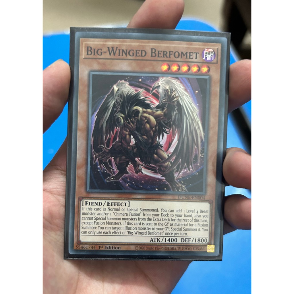 Thẻ bài Yugioh - Big-Winged Berfomet - DUNE-EN004 - Super Rare | Shopee ...