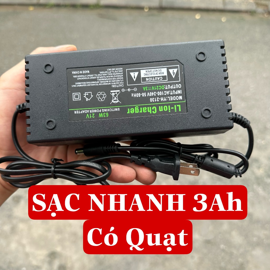 Sạc Nhanh Adapter 3A Cho Pin Máy Khoan, Máy Bulong Pin Trung Quốc Có ...