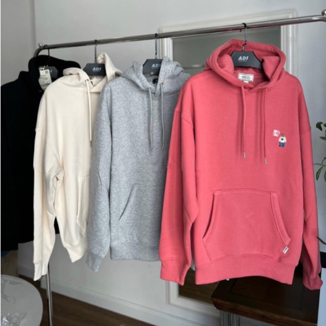 [ CHÍNH HÃNG ] Hoodie Whoau basic logo gấu | Shopee Việt Nam