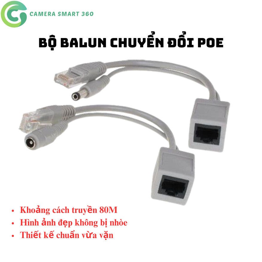 Bộ Balun chuyển đổi POE cho Camera IP | Shopee Việt Nam