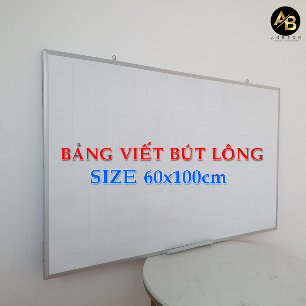 Bảng Trắng Mica Viết Bút Lông 60x100cm Bảng Trắng Treo Tường - Bảng Trắng Viết Bút Lông Treo ...