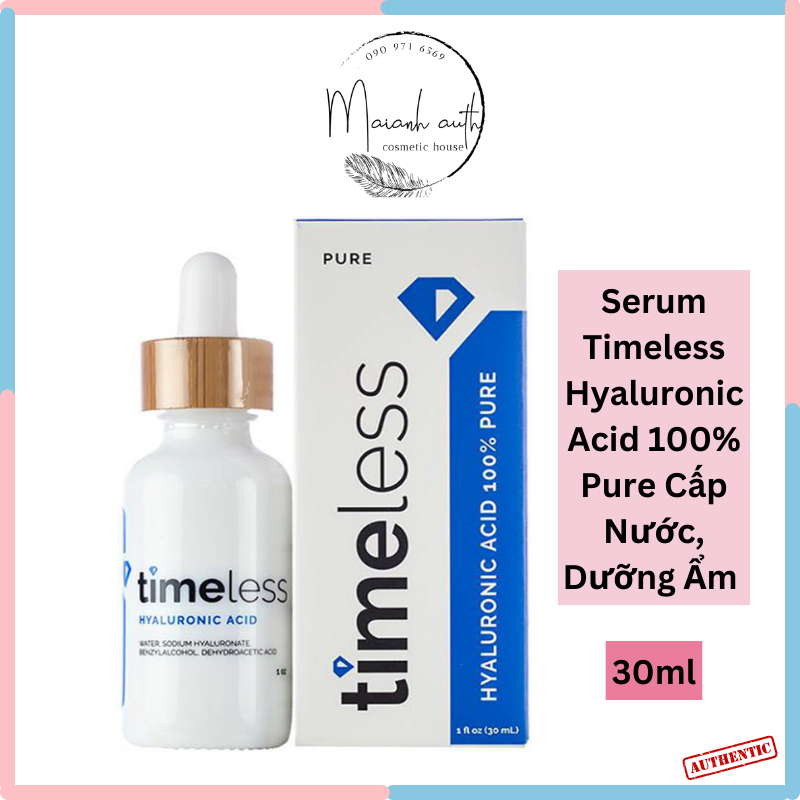 Tinh Chất Timeless HA 100% Pure Serum Cấp Nước và Dưỡng Ẩm Da 30ml bản ...