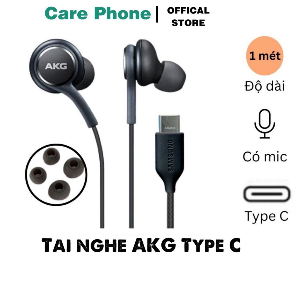 Tai Nghe carePhone AKG Có Dây Type c Nhét Tai Chống Ồn Có Mic In Ear ...