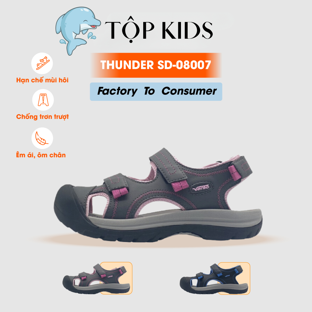 Giày Sandal trẻ em VENTO THUNDER SD-08007 Sz 32-37 | Shopee Việt Nam