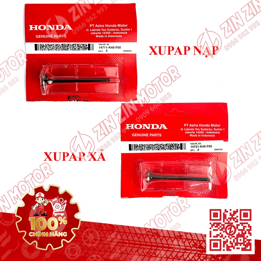 Xupap Nạp - Xả Vario 160, PCX 160, AB, Lead, SH, SH Mode 14711K40F00 ...
