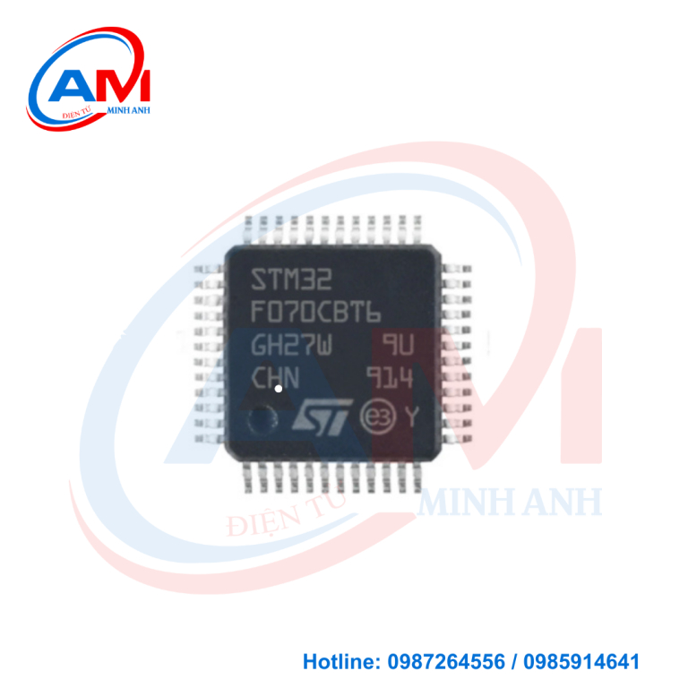 IC vi điều khiển STM32F070CBT6 STM32F070 QFP-48 hàng chính hãng ST | Shopee Việt Nam