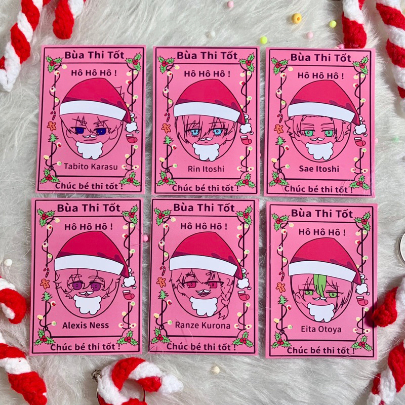 Card Blue Lock christmas | Card Thi Tốt Anime Blue Lock bóc pack nhân ...