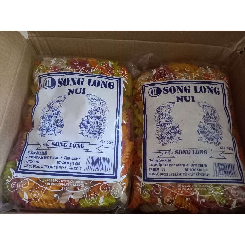 Nui xoắn rau củ Song Long 500gr | Shopee Việt Nam