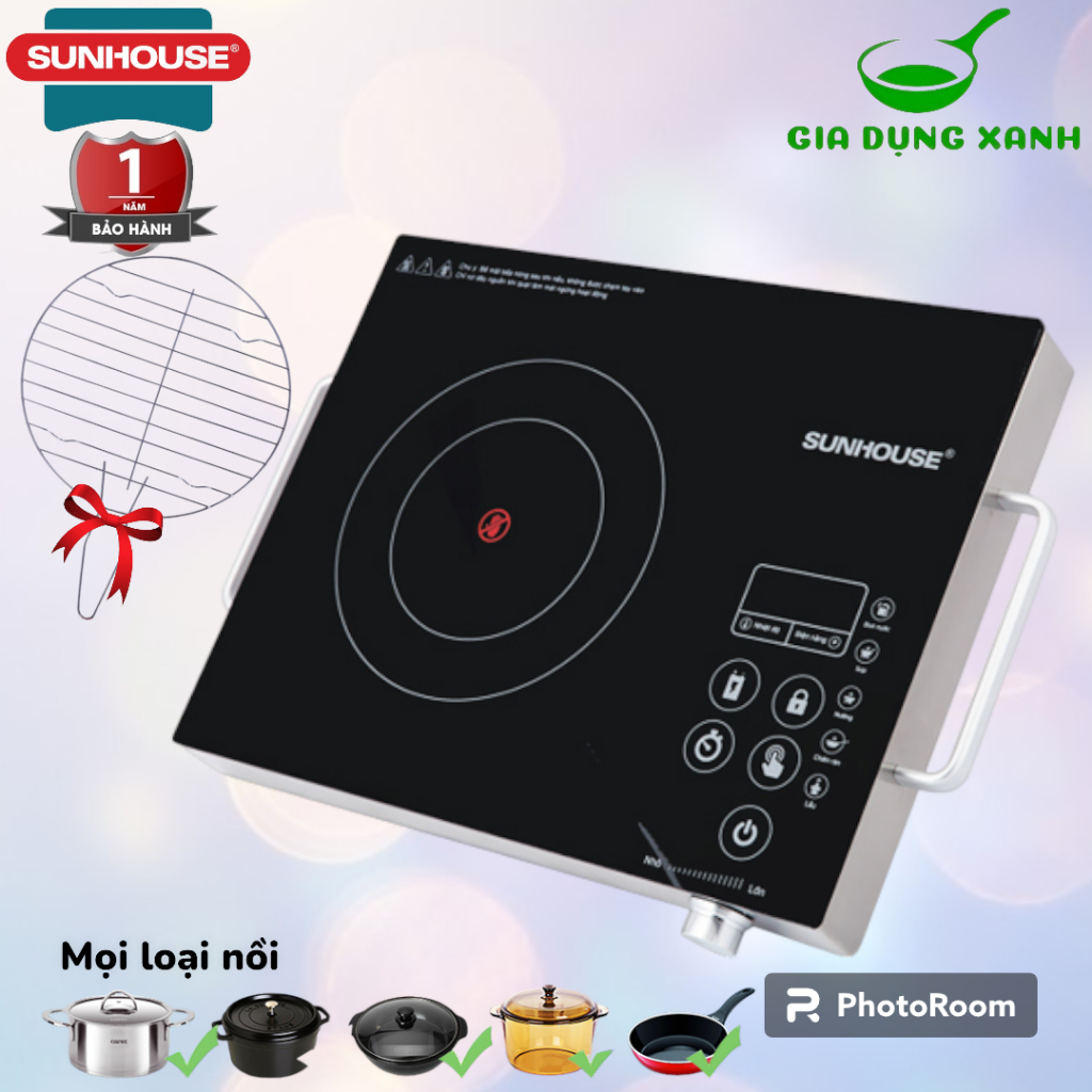 Bếp hồng ngoại Sunhouse SHD6017, shd6014, SHD6011 KO KÉN NỒI, BẢO HÀNH ...