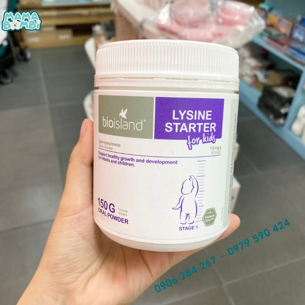 Bột tăng chiều cao Lysine Bio Island 150mg - Hàng chính hãng | Shopee ...