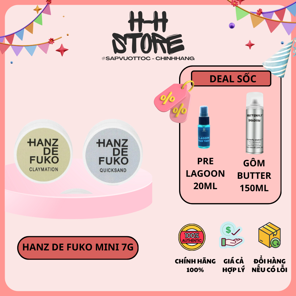 [SAMPLE HANZ DE FUKO CHÍNH HÃNG] Sáp tạo kiểu Hanz De Fuko Mini Size 7g ...