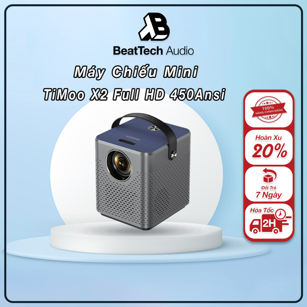[Mã 159ELHA80K giảm 8% đơn 400K] Máy Chiếu Mini TIMOO X2 Full HD Tích Hợp Android 9.0 Với Độ ...