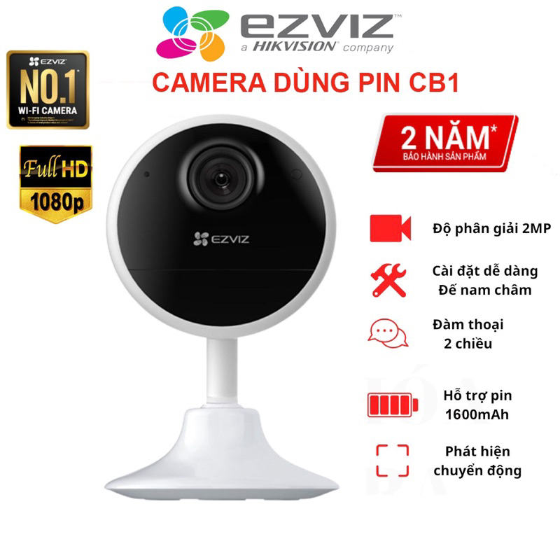 Camera CB1 Ezviz dùng pin 2MP | Shopee Việt Nam