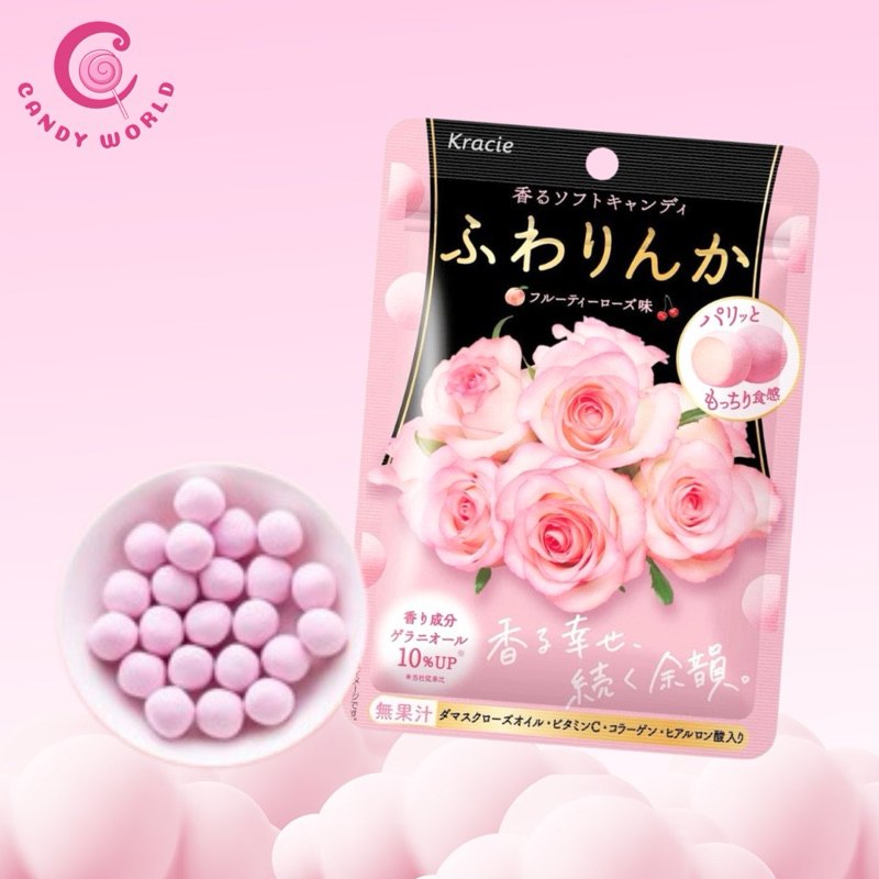 Kẹo thơm cơ thể hương hoa hồng Kracie Nhật Bản 35g | Shopee Việt Nam