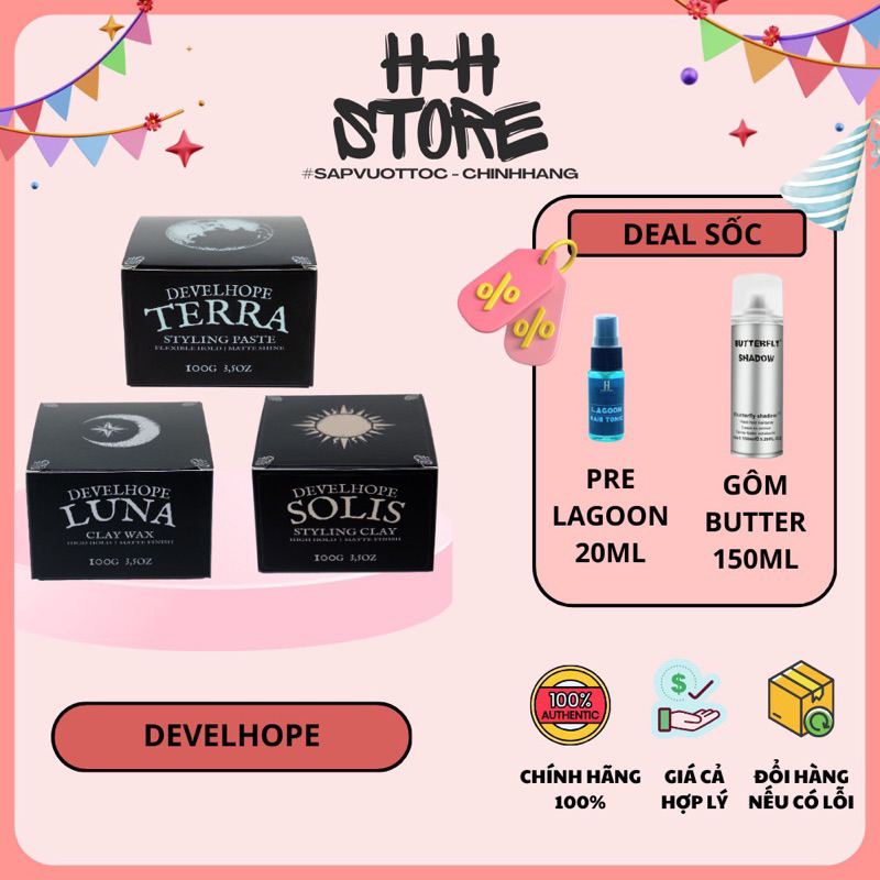 [ CHÍNH HÃNG ] Sáp tạo kiểu tóc Develhope LUNA/SOLIS/TERA/ECLIPSIS ...