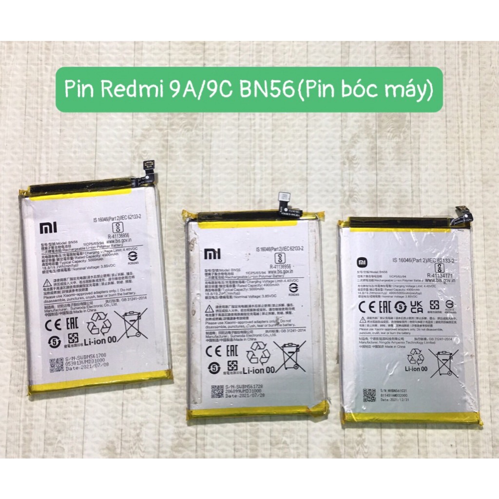 Pin bn56/redmi 9a/9c/redmi a1/poco m2 pro zin bóc máy | Shopee Việt Nam