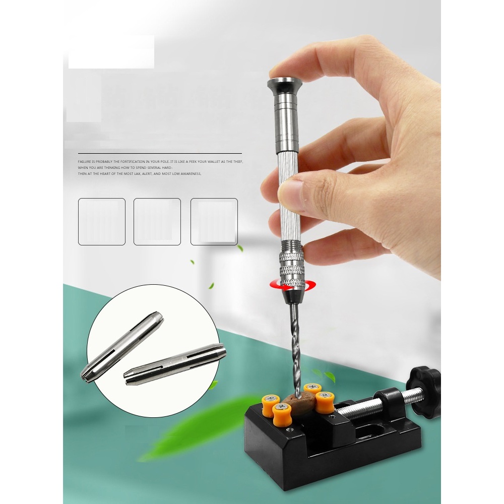 Dụng cụ khoan tay và bộ mũi khoan mini, Mũi khoan cầm tay mini kèm 10 ...