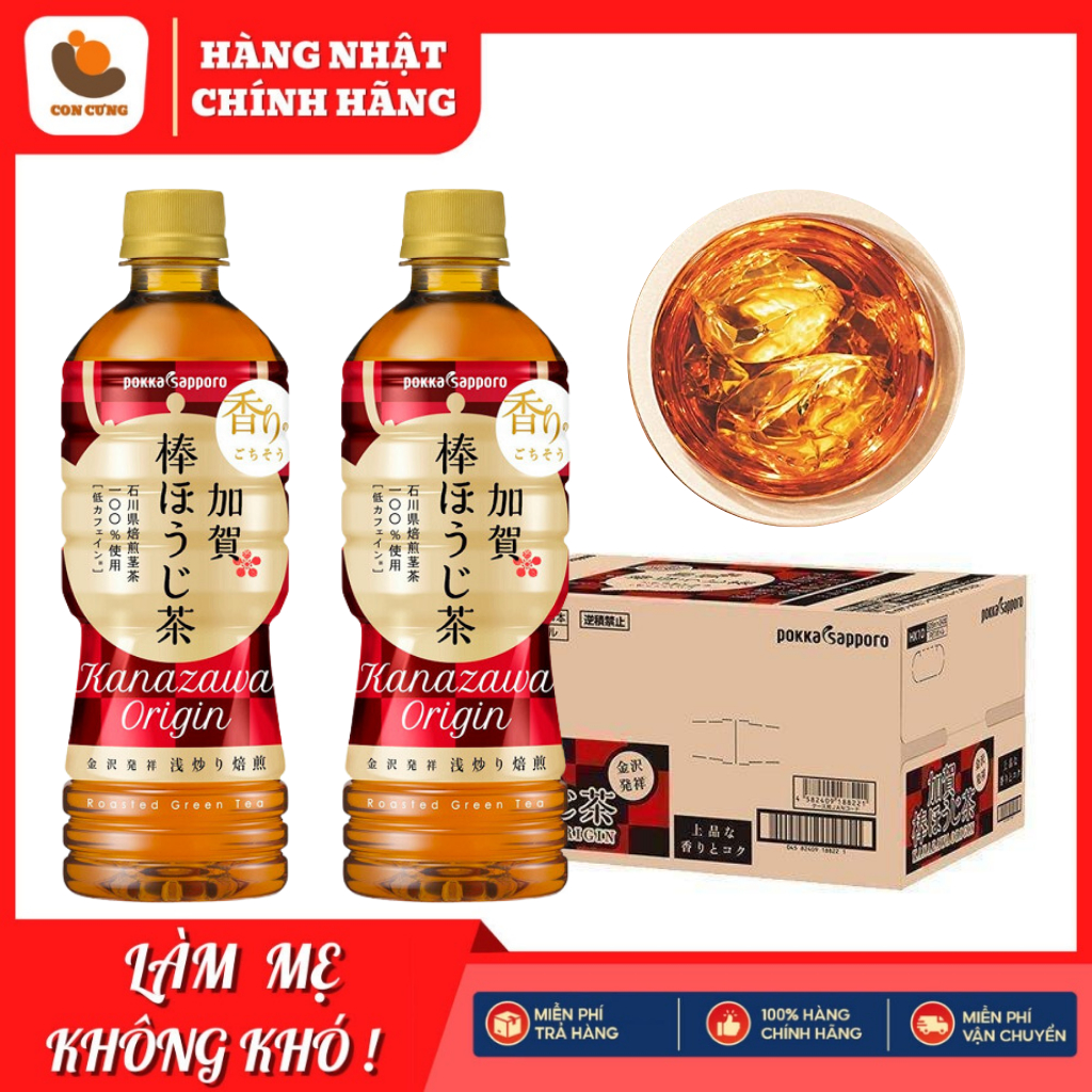 Nước uống trà xanh nhật bản, Trà rang Kagabo Pokka Sapporo chai 525ml giúp giảm cân T5/2024 ...