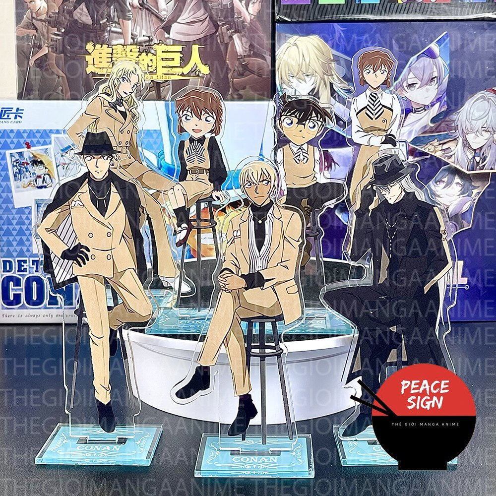 Standee DETECTIVE CONAN ver NGỒI GHẾ mô hình Thám Tử Lừng Danh acrylic ...