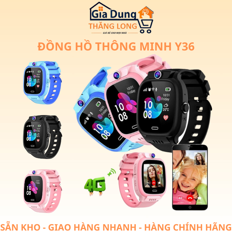 Đồng Hồ Thông Minh Y36 call video Lắp Sim - Định Vị Cảnh Báo Nguy Hiểm Chống Nước Có Tiếng Việt ...