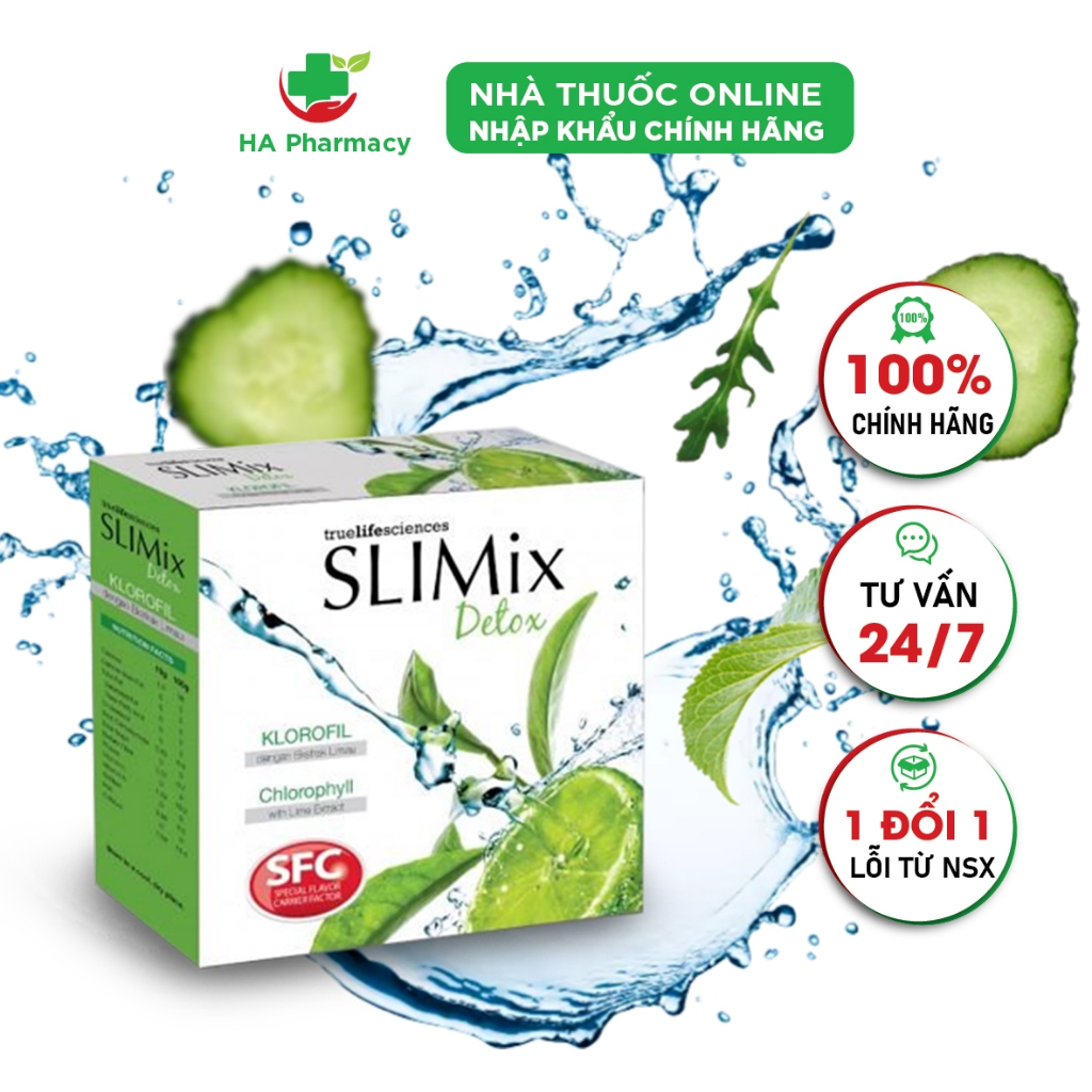 SLIMIX DETOX - Thanh nhiệt giải độc cơ thể hộp 10 gói | Shopee Việt Nam