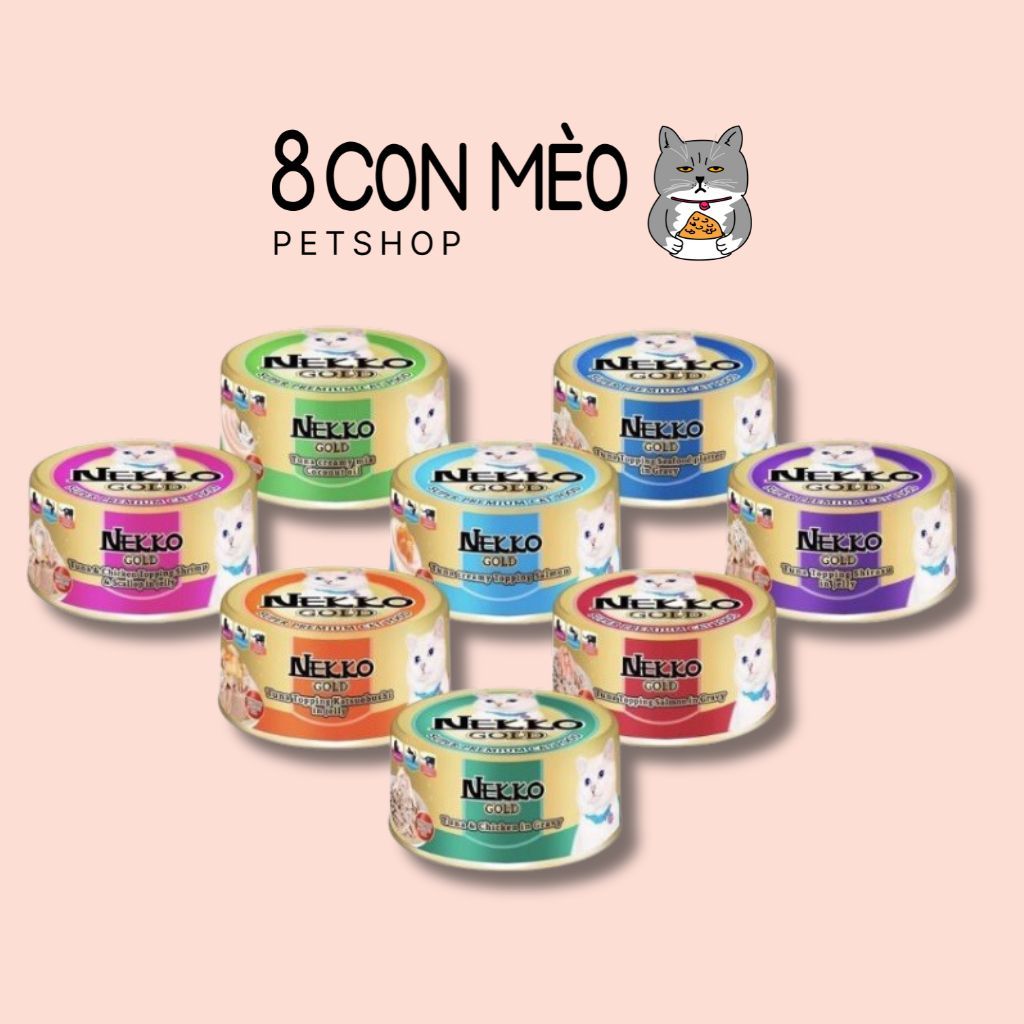 Pate lon Nekko Gold cao cấp cho mèo (Lon 85g) | Shopee Việt Nam