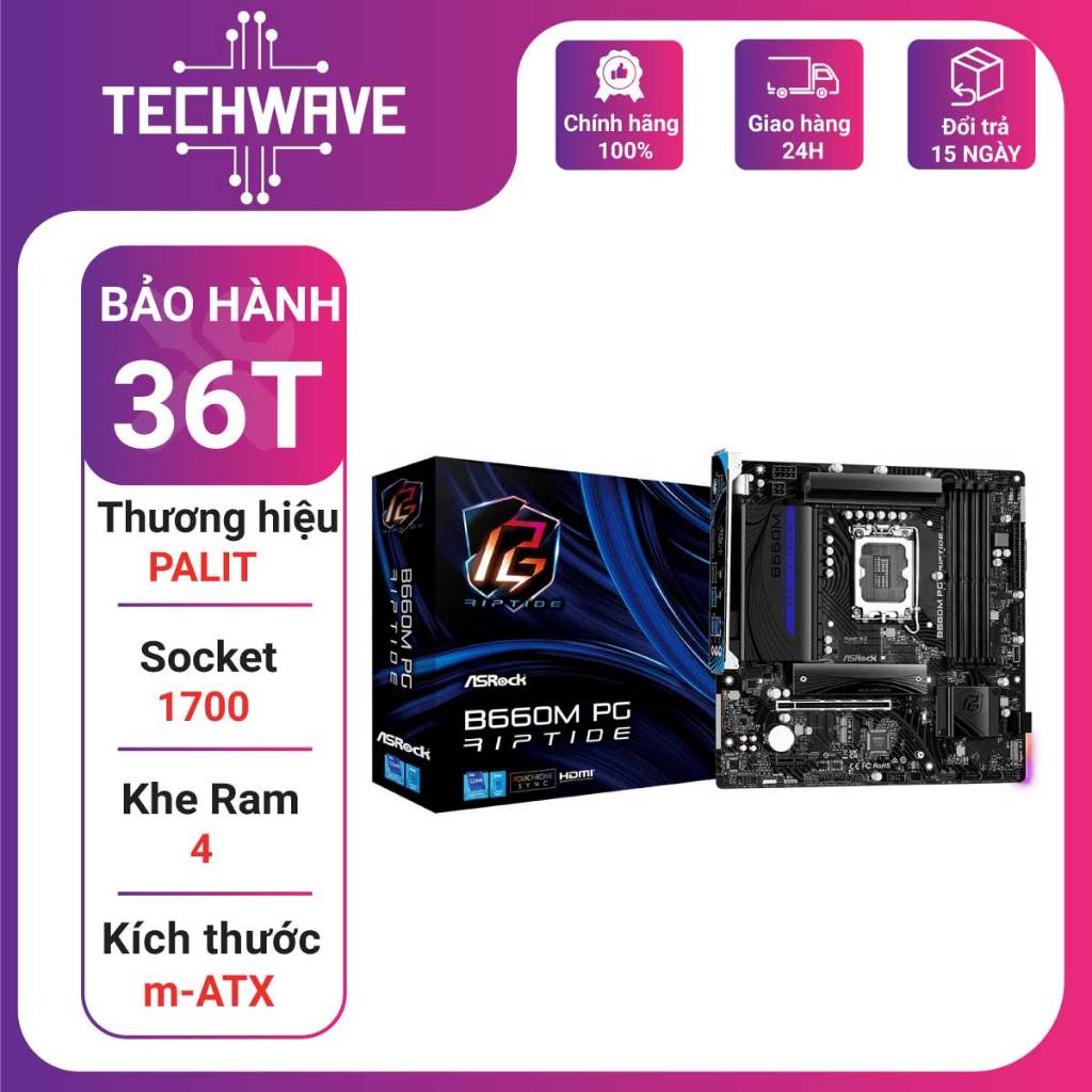 Mainboard ASROCK B660M PG Riptide (Intel B660, Socket 1700, M-ATX, 4 ...