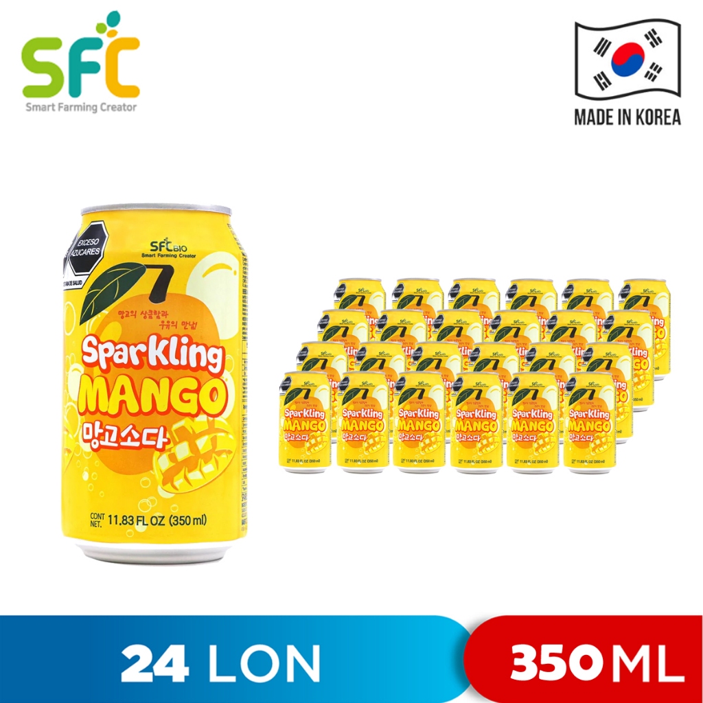 THÙNG 24 LON NƯỚC UỐNG CÓ GAS VỊ XOÀI SPARKLING MANGO SFC 350ML | Shopee Việt Nam